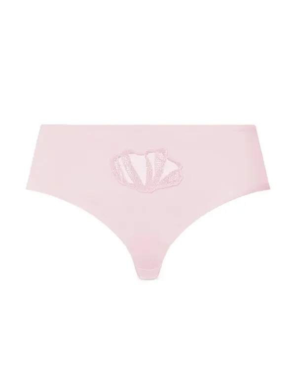 Hanro Rosaria High Cut Cotton Mesh Trim Brief