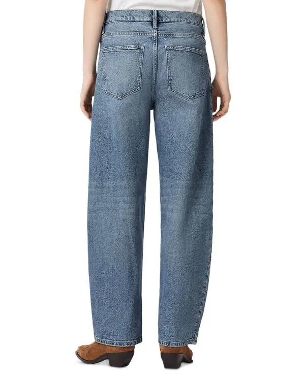 ALLSAINTS Sadie High Rise Studded Ankle Barrel Jeans
