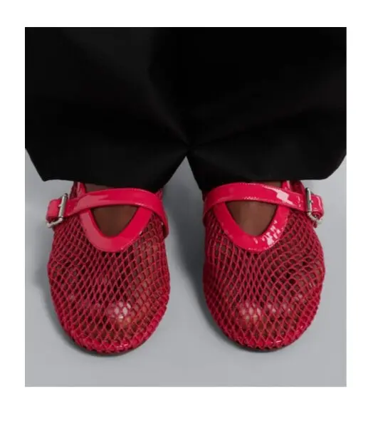 Alaïa Exquisite Mary Jane Shoes - Red