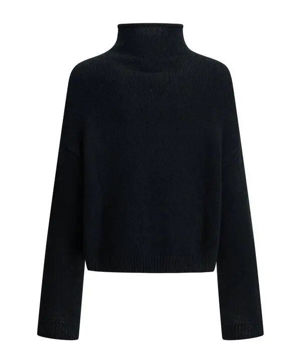 Khaite Marke Cropped Turtleneck Sweater