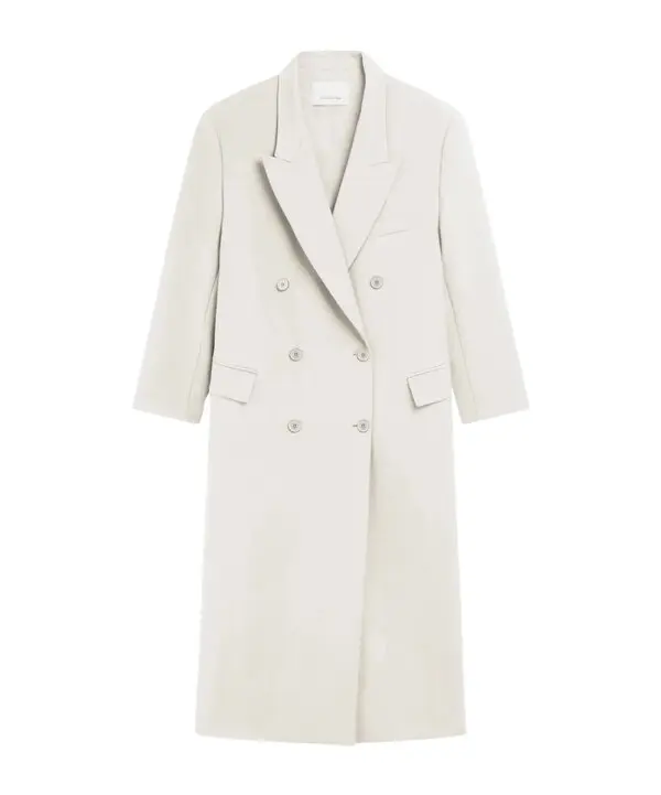THE FRANKIE SHOP Jane Double-breasted Coat - White