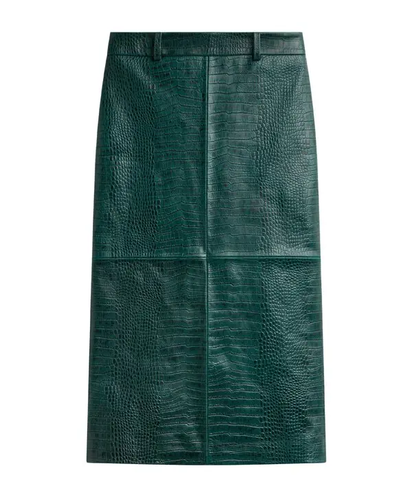 THE FRANKIE SHOP Belted Skirt - Green