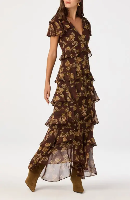 Astr The Label Odalys Ruffle Tiered Maxi Dress