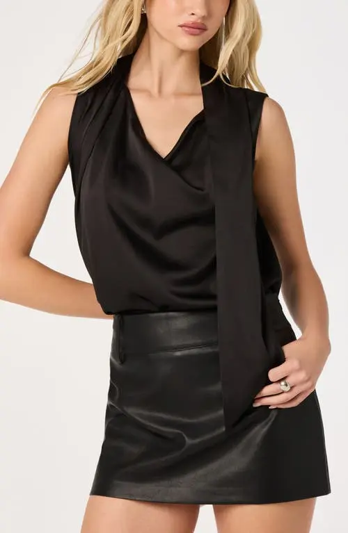 Astr The Label Sasha Cowl Neck Top