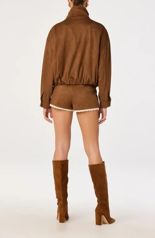 Astr The Label Cooper Faux Suede Jacket