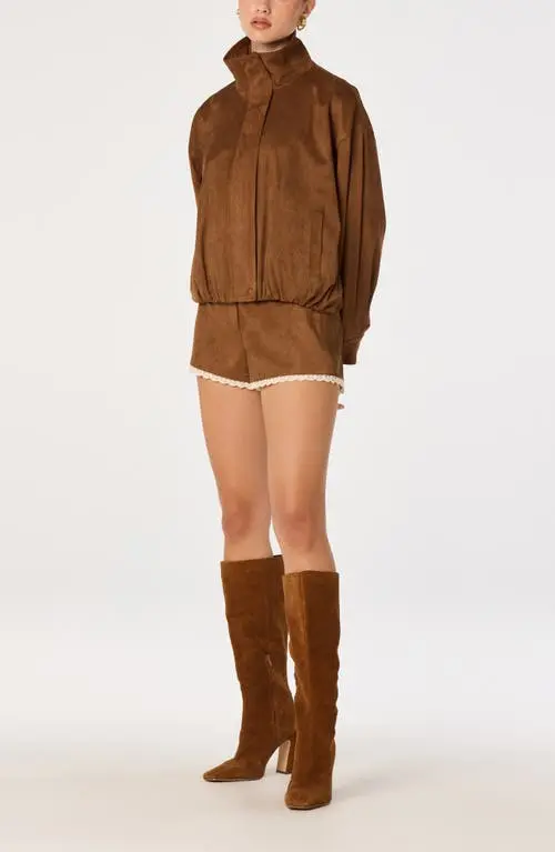 Astr The Label Cooper Faux Suede Jacket