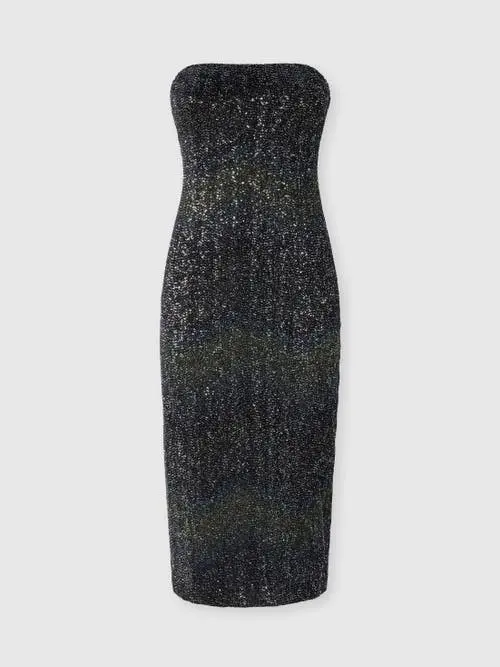 Missoni Dégradé Bustier Long Dress With Sequins