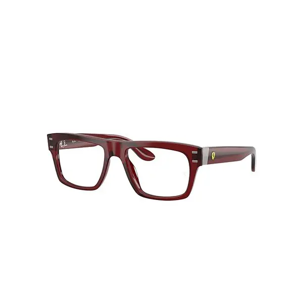 Ray-ban Rb5459m Optics Scuderia Ferrari Collection Eyeglasses Frame Transparent Lenses Polarized - Transparent Red
