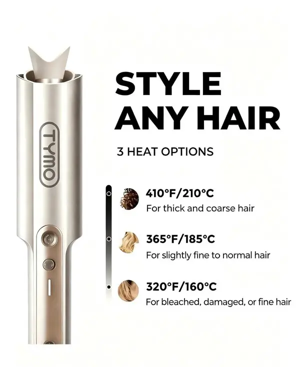 TYMO BEAUTY Curlpro Plus Automatic Curling Iron - Glod