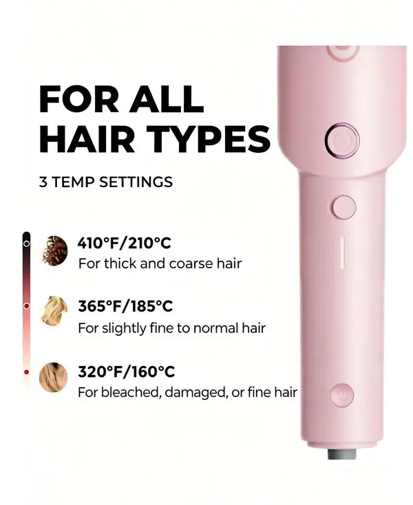TYMO BEAUTY Curlpro Automatic Curling Iron - Bright Pink