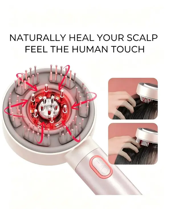 TYMO BEAUTY Trithera Red Light Scalp Therapy Massage Brush