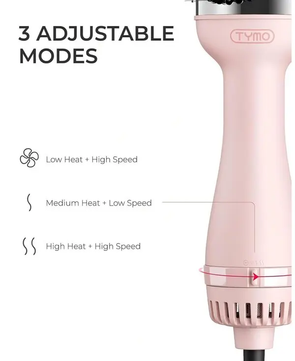TYMO BEAUTY Volumizer Hot Air Brushes - Pink
