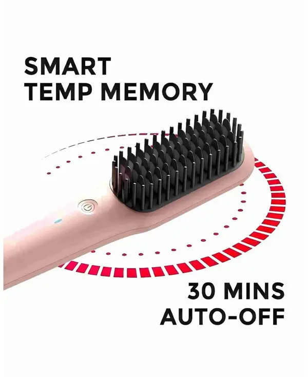 TYMO BEAUTY Ionic Mini Hair Straightening Brushes - Pink