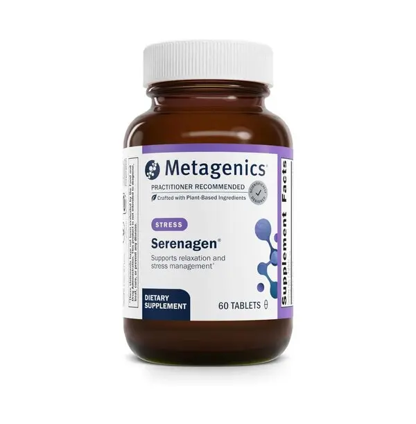 METAGENICS Serenagen Supplement Herbal Stress Management With Asian Ginseng And Chinese Herbs Supports Calm - No Color