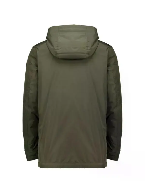 Moncler Evrine Hooded Logo-patch Coat