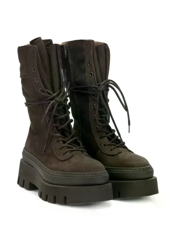 SUMMERY COPENHAGEN Lace-up Platform Boots