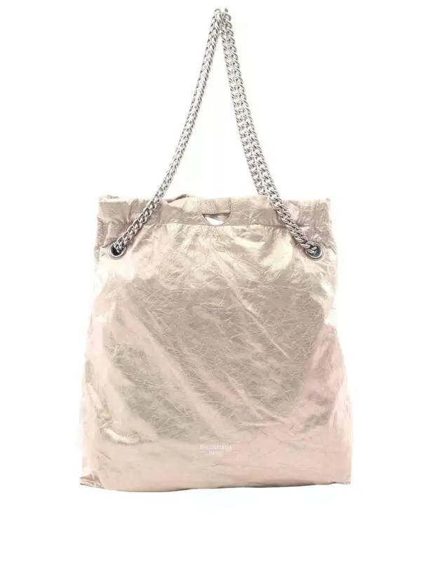 Balenciaga 2018-2026 Medium Leather Crush Tote Bag