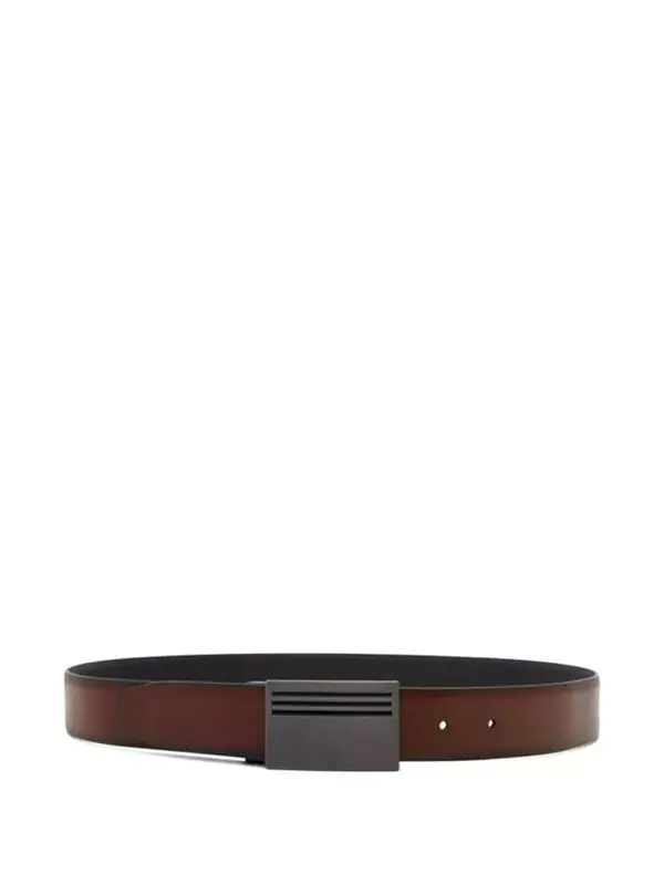 Aldo Adellberto Plaque-buckle Reversible Belt - Black