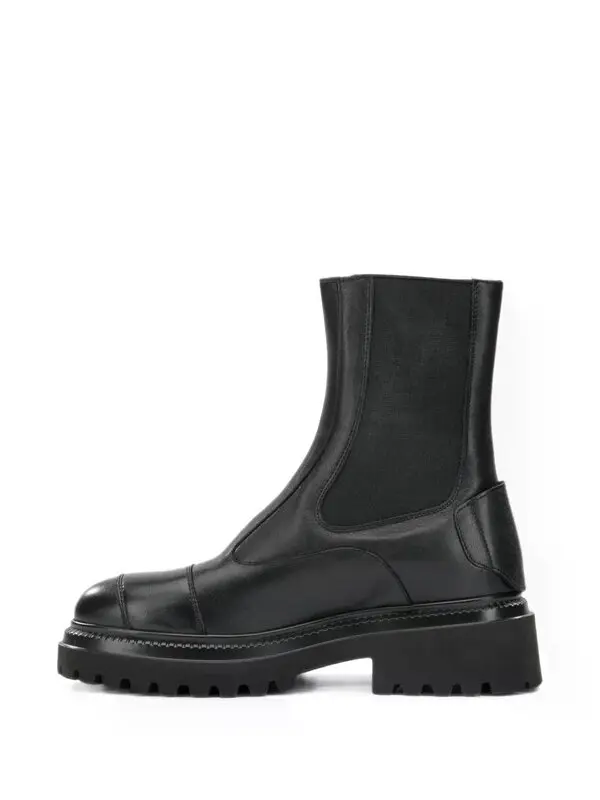 SUMMERY COPENHAGEN Buckle-detail Chunky-sole Boots