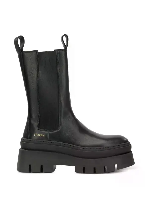SUMMERY COPENHAGEN Chunky-sole Leather Boots