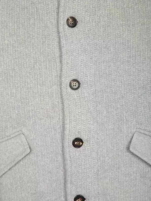 ZANONE Ribbed-knit Button-up Cardigan
