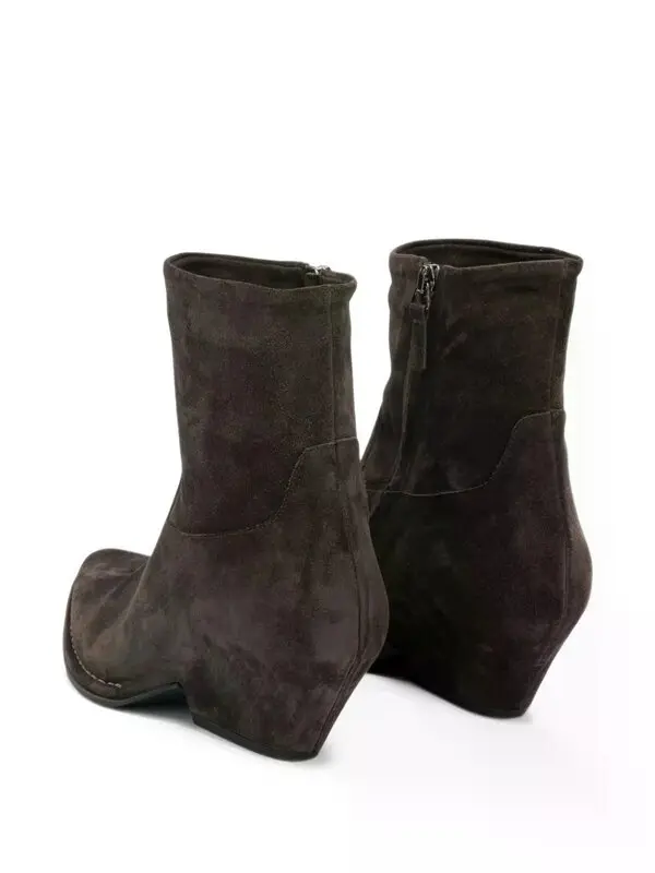 DEL CARLO Suede Pointed-toe Boots