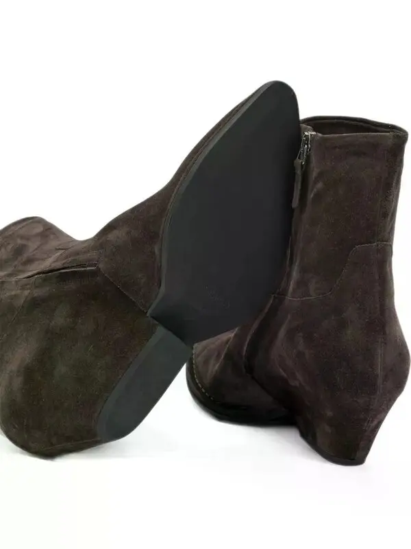 DEL CARLO Suede Pointed-toe Boots