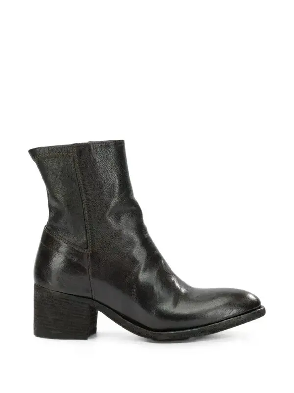 Officine Creative Denner 127 Block-heel Leather Boots