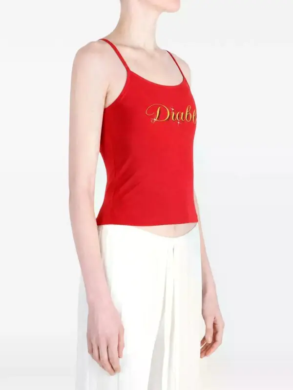 WILLY CHAVARRIA Diablo Cholita Tank Top - Red