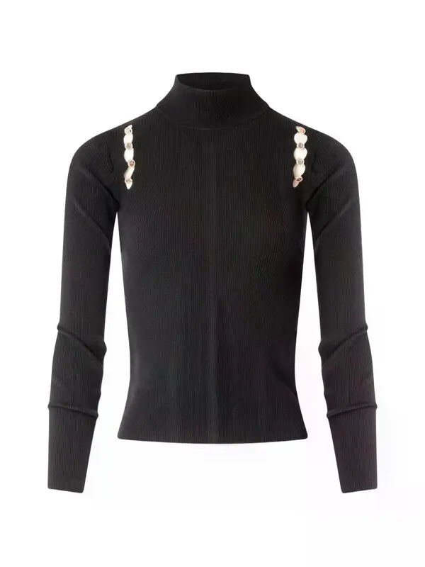 FRACOMINA Cut-out Ribbed Sweater