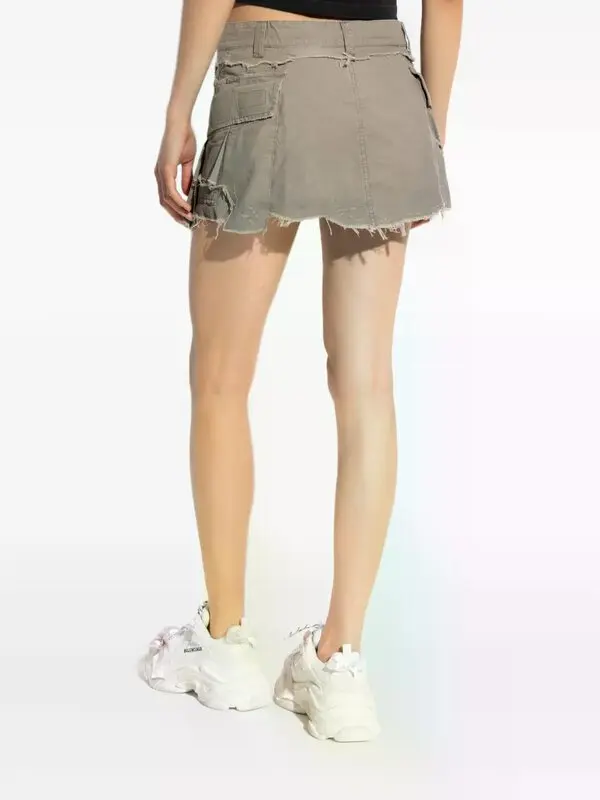 Balenciaga Frayed-detail Mini Skirt