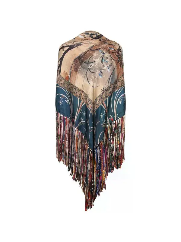 PIERRE-LOUIS MASCIA Fringe-trimmed Printed Scarf