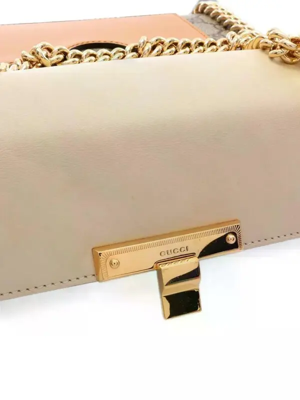 Gucci 2010s Small Padlock Gg Supreme Shoulder Bag