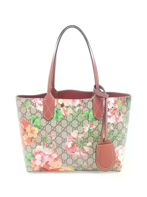 Gucci 2010s Gg Blooms Reversible Tote Bag