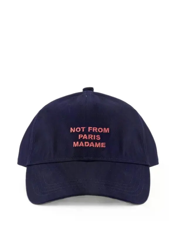 Drole De Monsieur Slogan Embroidered Baseball Cap