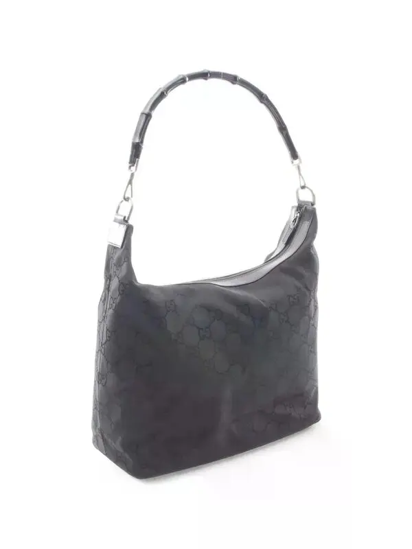 Gucci 2000s Bamboo Gg Shoulder Bag