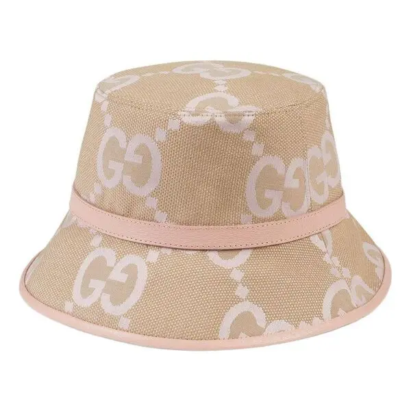 Gucci Jumbo Gg Bucket Hat 'beige Light Pink