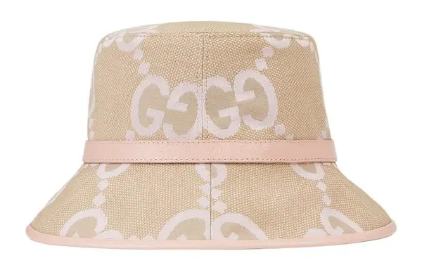 Gucci Jumbo Gg Bucket Hat 'beige Light Pink - Beige/light Pink