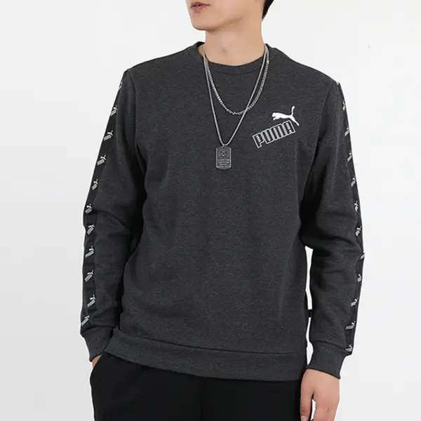 PUMA Amplified Crew Sweatshirt 'black White