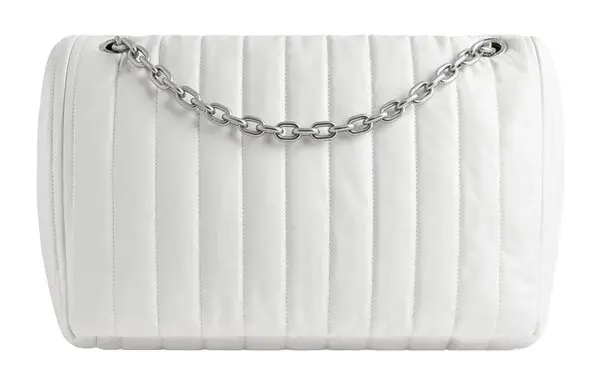 Balenciaga Monaco Medium Chain Bag Quilted - Off White