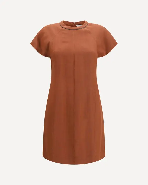 Brunello Cucinelli Idi Linen Dress Feale