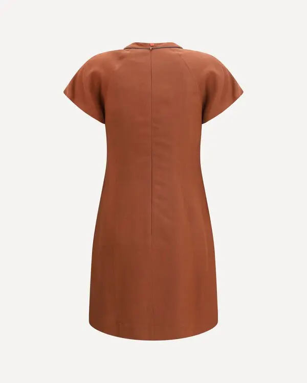 Brunello Cucinelli Idi Linen Dress Feale