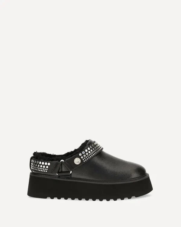 Pinko Martina Brushed Leather Ankle Boots - Black