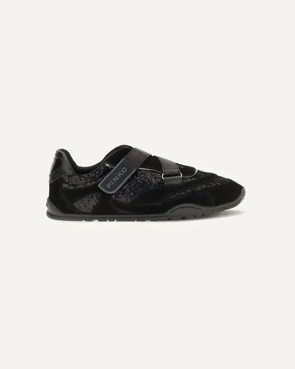 Pinko Yulia Suede Sneakers With Sequins