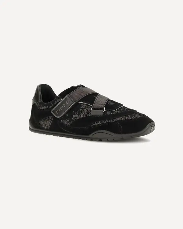 Pinko Yulia Suede Sneakers With Sequins