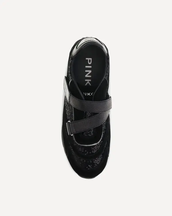 Pinko Yulia Suede Sneakers With Sequins