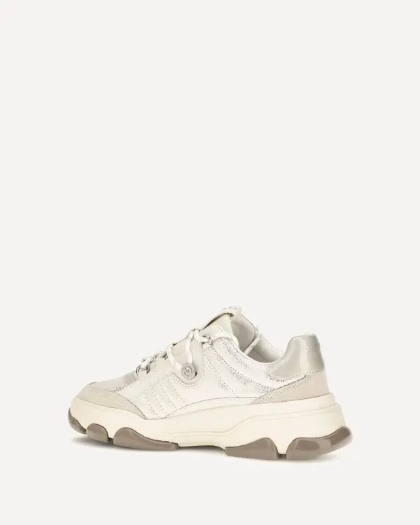 Pinko Athena Leather Sneakers With Sequin Details