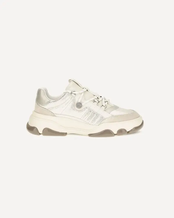 Pinko Athena Leather Sneakers With Sequin Details