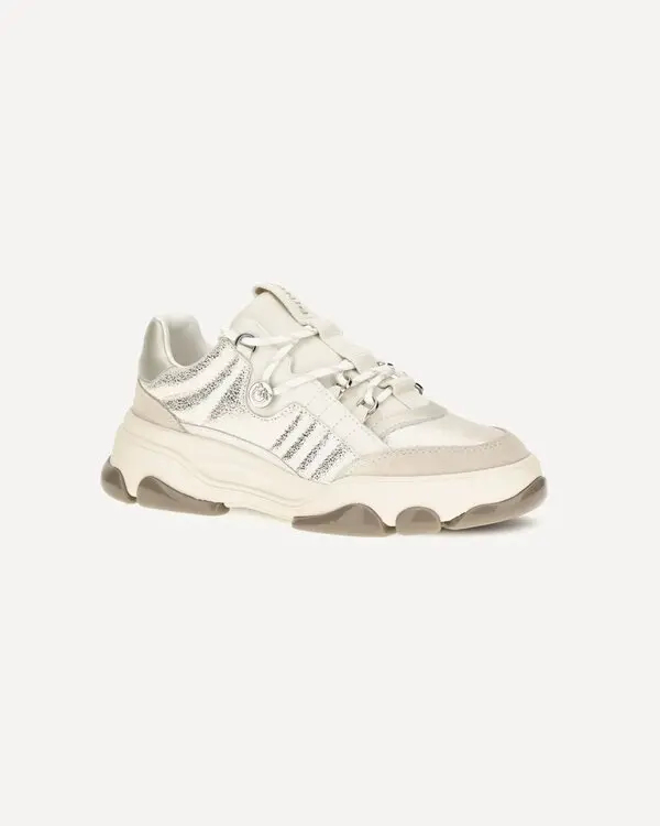 Pinko Athena Leather Sneakers With Sequin Details