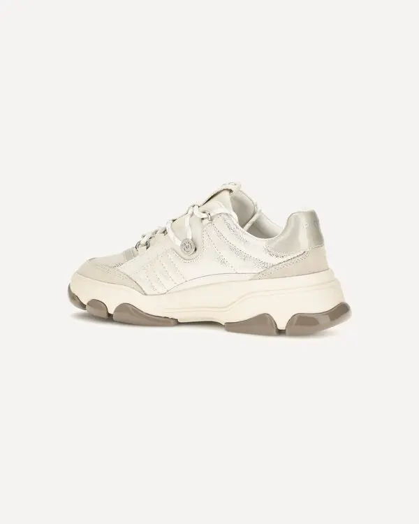 Pinko Athena Leather Sneakers With Sequin Details